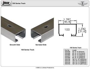 100 Track 96" Length | Johnsonhardware.com | Sliding | Folding | Pocket ...